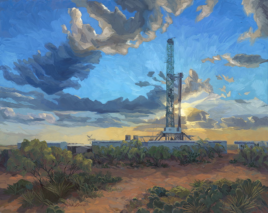 Dawn at Wolfcamp – Laura Lewis Art